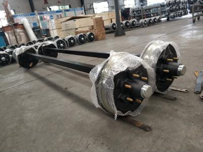 China 2000Kg 12 Inch Drum Electric Trailer Drop Axles 50x50mm for sale