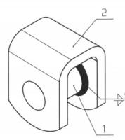 China Trailer Axle Spring U Hangers for 45mm Wide Spring Suspension - Type 1 & Type 2 Models for sale