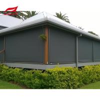 China Customized Motorized Zip Track Blinds Windproof Waterproof Zip Screen Roller Blinds for sale