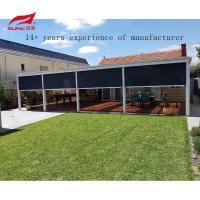 China Customized Motorized Zip Track Blinds Windproof Waterproof Zip Screen Roller Blinds for sale