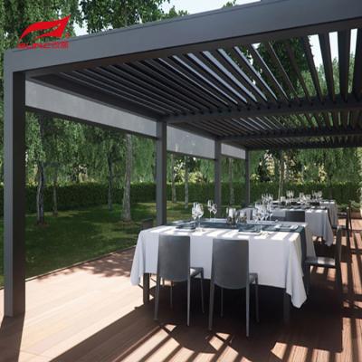 China Tetto Louvered motorizzato impermeabile del gazebo di alluminio della pergola per la costruzione del giardino for sale