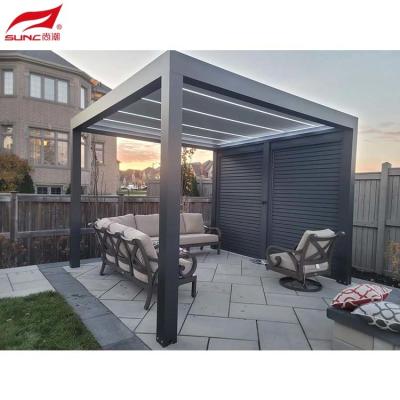 Cina Pergola di alluminio motorizzata 4X6m 3x5m impermeabile per la costruzione di giardini all'aperto in vendita
