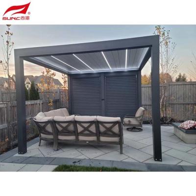 Cina Pergola di alluminio motorizzata 4X6m 3x5m impermeabile per la costruzione di giardini all'aperto in vendita