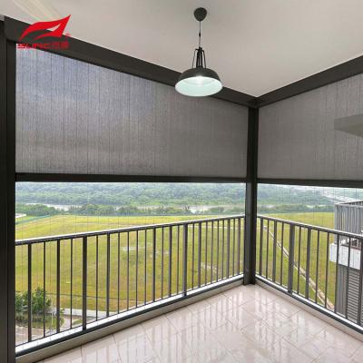Cina Tende avvolgibili per esterni motorizzate retrattili Pergola Patio Zip Screen Tende elettriche in vendita