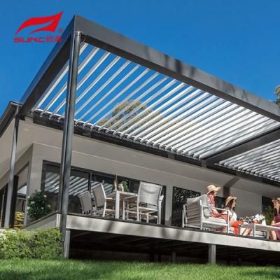 Cina Pergola di alluminio a motore impermeabile al pioggia con sistema di drenaggio in vendita