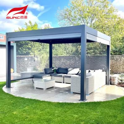 Cina Giardino intelligente Camera solare in alluminio Leggio ombrello per divertimento e svago Pergola in vendita