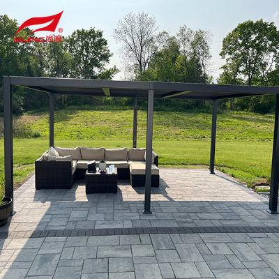 Cina Pergola esterna in alluminio a motore con lame di laminazione in vendita