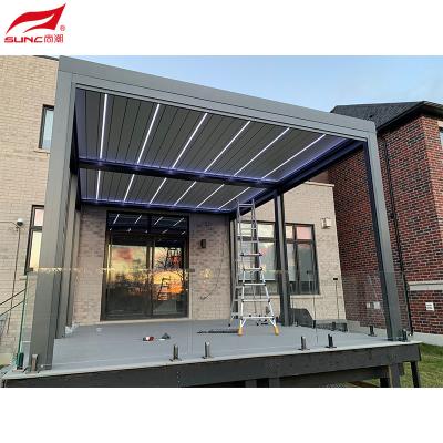 China Jardim 5x3 Pergola de alumínio motorizada Bioclima Patio exterior China Manufacturer for sale