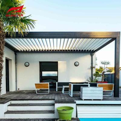 Cina Pergola retrattile in alluminio impermeabile al vento per giardino e piscina in vendita