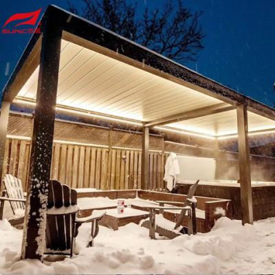 Cina Pergola in alluminio per spazi esterni con opzioni di colore personalizzabili Pergola in alluminio in forma estrusa in vendita