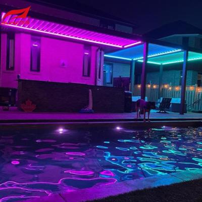 Cina Pergola in alluminio per spazi esterni con opzioni di colore personalizzabili Pergola in alluminio in forma estrusa in vendita