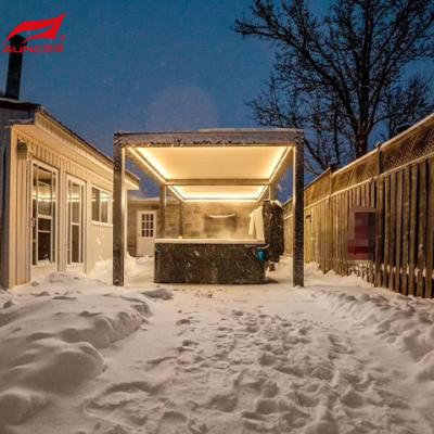 Cina Pergola in alluminio per spazi esterni con opzioni di colore personalizzabili Pergola in alluminio in forma estrusa in vendita
