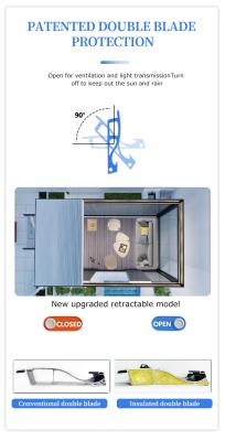 Cina Pergola per tetto retrattile a motore per esterni con test ip67 e telaio in alluminio personalizzato in vendita