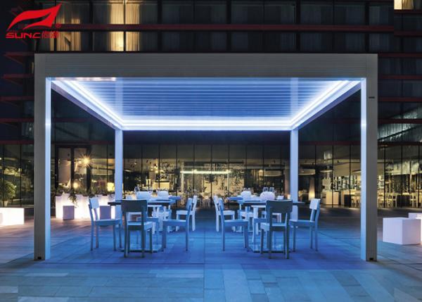Outdoor-pergola für den motorisierten Garten mit Aluminiumlegierung 6063 und IP67-Prüfung