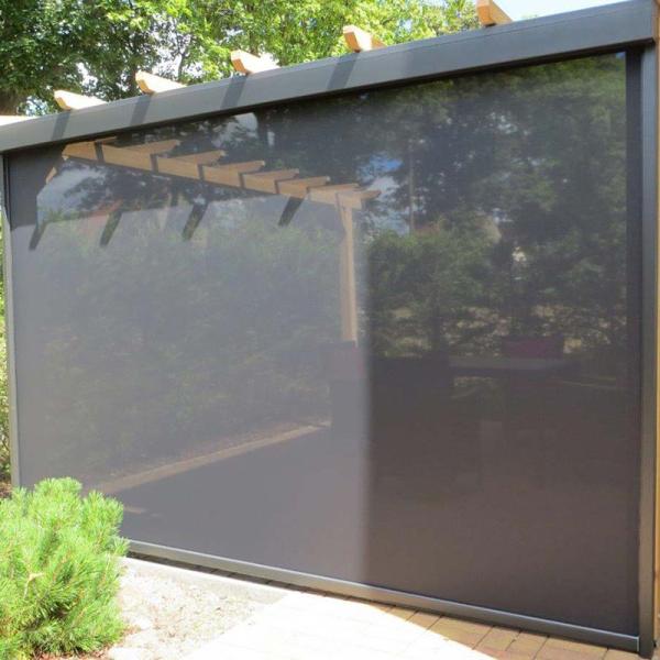 Electric Windproof Roller Shutter Intelligent Mosquito Proof Windproof Villa Sunshade Curtain