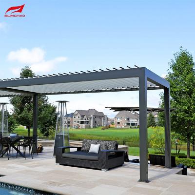 Cina Pergola di alluminio a motore impermeabile al vento perfetto per il vostro spazio esterno in vendita