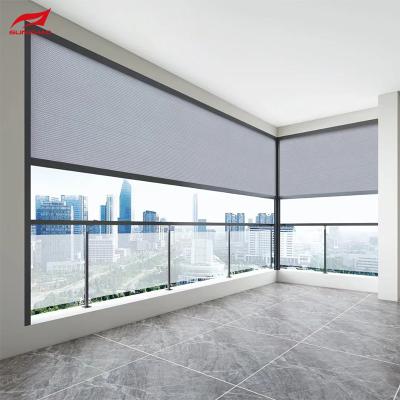 Cina Dimensione massima 6M Altezza Windblock esterno Ombre impermeabile Zip Traccia persiane per la protezione contro ogni tipo di tempo in vendita