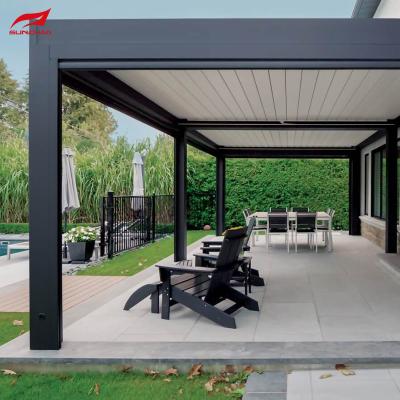 Cina Pergola Rotonda in Alluminio di Colore Personalizzato in Scenari Esterni in vendita