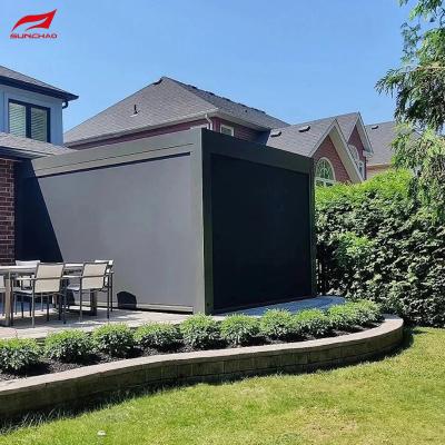China Godetevi il vostro spazio esterno tutto l' anno con Pergola di alluminio motorizzata impermeabile Pergola di alluminio impermeabile al vento for sale