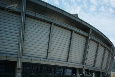 Aerofoil Aluminum Curtain Wall Louvers Facade Building Light Control Thickness 1.0~3.0mm