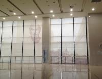 China Remote Control Custom Electric Blinds Up And Down Synchronized Black Roller Blinds for sale