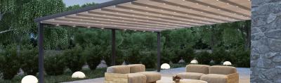 Китай Перголы крыши анодного окисления PVC Retractable автоматический Rainproof прочный продается