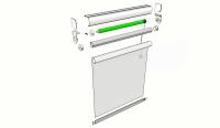 China Electric Remote Roller Blinds Window Decoration Customized Size Eco - Friendly for sale