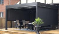 China Balcony Motorized Roller Zip Screen Blinds Pvdf Surface Treatment for sale