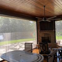 China Polyester UV Coating Zip Track Blind Terrace Sun Shading Windproo for sale