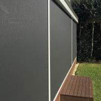 China Remote Control UV Proof Zip Track Blinds For Garden for sale