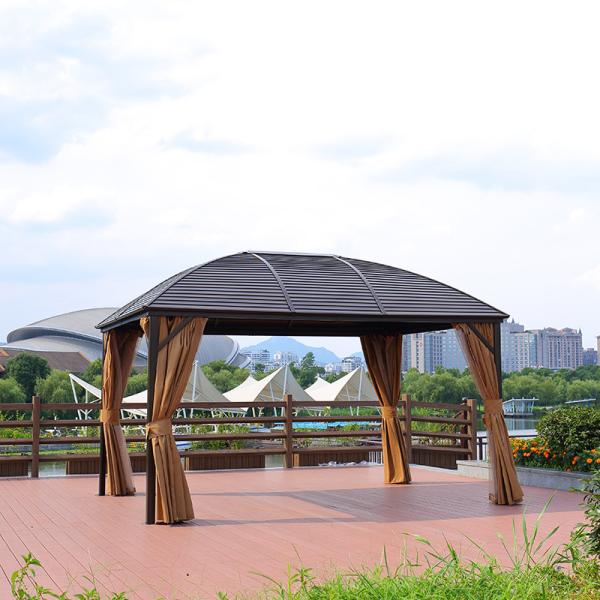 Les Gazebos extérieurs de pliage de jardin de bride se rouillent traitement de preuve