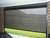 China Remote Control Waterproof Outdoor 	Zip Track Blinds UV Resistant for sale