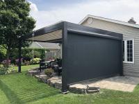 China Balcony Motorized Roller Zip Screen Blinds Pvdf Surface Treatment for sale