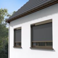 China Rainproof Motorized Aluminium Roller Blinds With Zip Track for sale