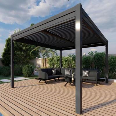 Cina La pergola di alluminio del tetto Louvered moderno all'aperto spolverizza rivestito in vendita