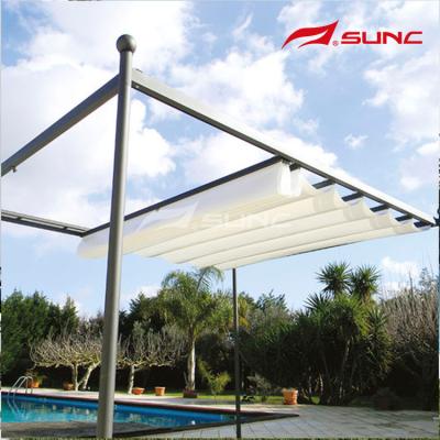 Cina Pergola per tetto facilmente montabile in lega di alluminio con funzionamento motorizzato e strisce luminose a LED in vendita