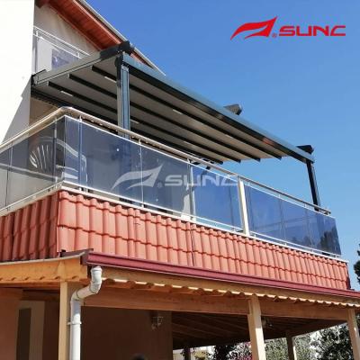 China Vertrekbare dakpergola gemotoriseerd voor moeiteloze werking en maximale duurzaamheid Te koop