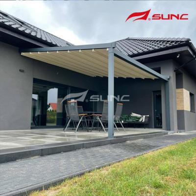 Cina Rivestimento in polvere tetto pieghevole pergola indipendente colore personalizzato in vendita