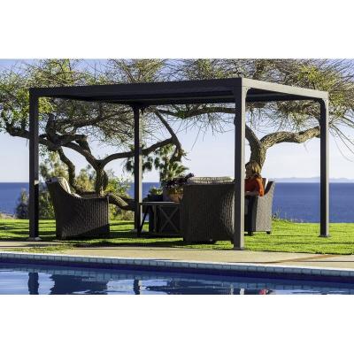 Cina Pergola manuale all'aperto di alluminio della pergola di alluminio della feritoia del gazebo antivento in vendita