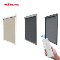 China Facade Sunshade Waterproof Zip Track Blinds Wind Protection for sale
