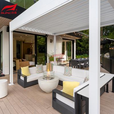 Cina giardino di alluminio all'aperto della pergola di 3x3m che costruisce il gazebo motorizzato della pergola della feritoia in vendita
