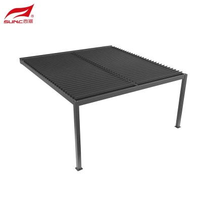 Cina La costruzione all'aperto del giardino della pergola Louvered di alluminio fissata al muro bianca 3x3m del manuale di SUNC 4x4m antivento impermeabilizza in vendita