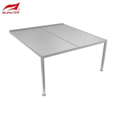 Cina pergola Louvered Gery Outdoor Garden Building del manuale di alluminio fissato al muro 3x3m di 4x4m 4x3m in vendita