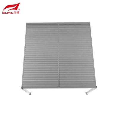 Cina la pergola Louvered del manuale di alluminio fissato al muro di 3x3m ha personalizzato Gery Outdoor Garden Building in vendita
