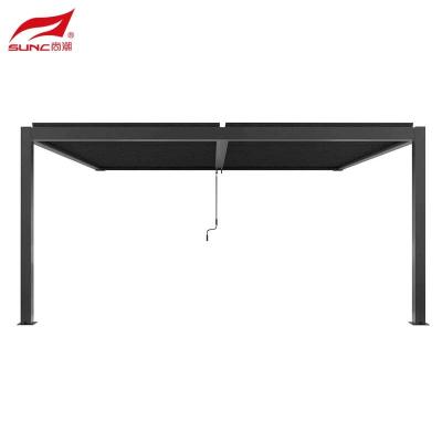 Cina Costruzione all'aperto del giardino della pergola Louvered manuale di alluminio 4x3m su ordinazione di 4x4m impermeabile in vendita