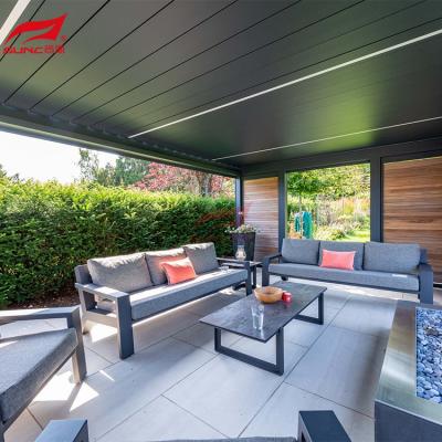 China Prenda impermeable Louvered de la pérgola del manual de la aleación de aluminio para el edificio del jardín en venta