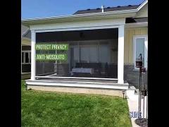 Openlucht Regendichte van het de Zonneblindenaluminium van het Pitspoor van het de Legeringsvenster de Rolzonneblinden