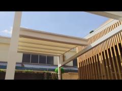 건축 알루미늄 Pergola 자동화된 현대 안뜰 Pergola