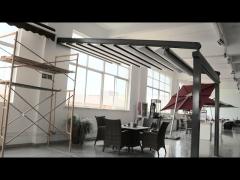 retracctable roof pergola