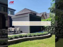 Enjoy Your Outdoor Space All Year Round with Motorized Aluminum Pergola Waterproof Windproof Aluminium Pergola